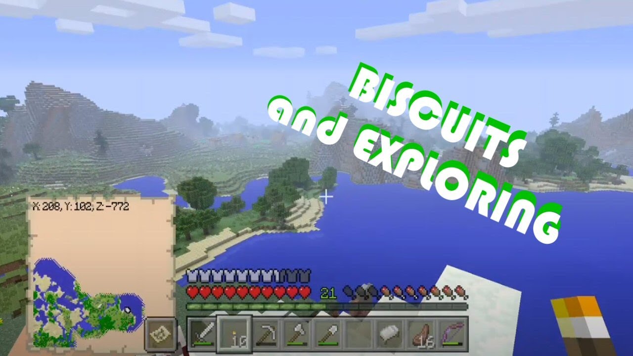 Minecraft #008 - Biscuits and Exploring - YouTube