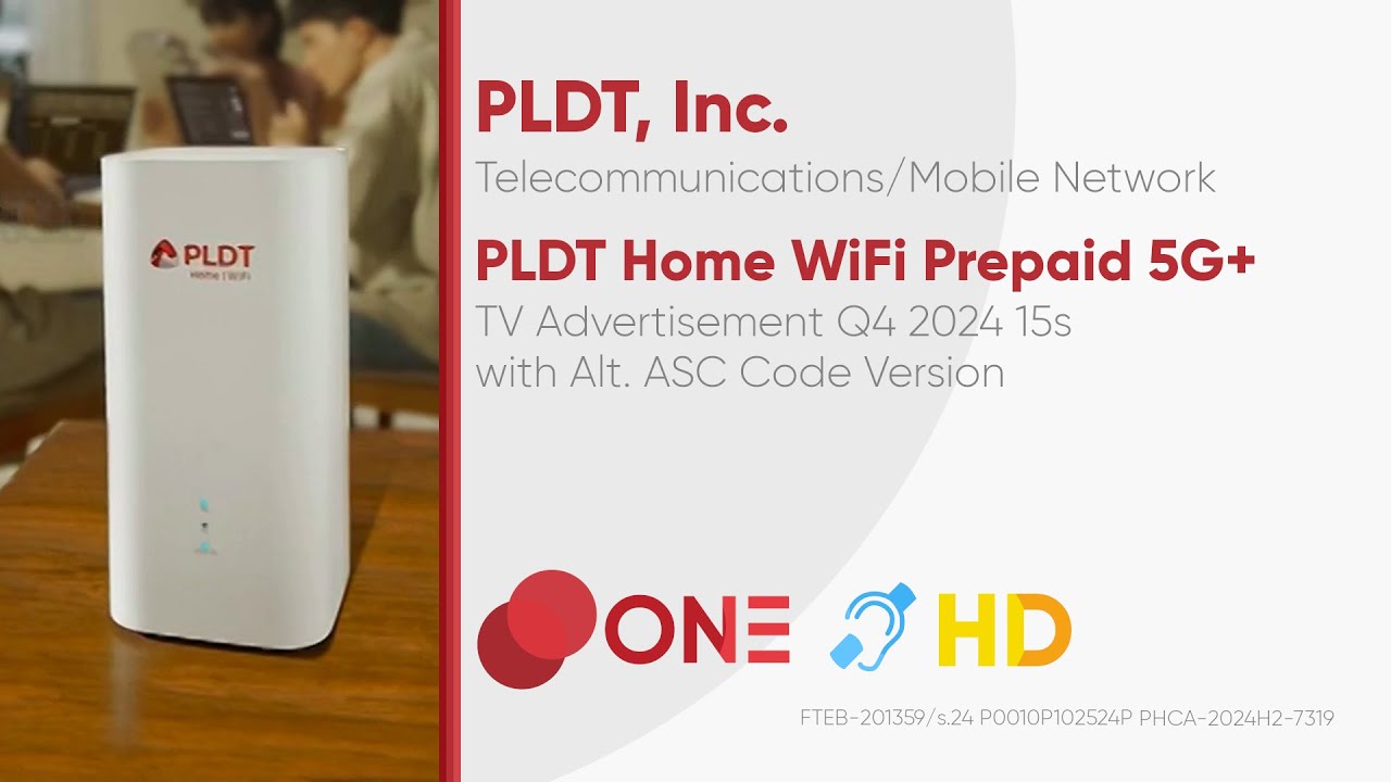 PLDT Home WiFi Prepaid 5G+ TV Ad Q4 2024 15s (Philippines, with Alt ASC ...