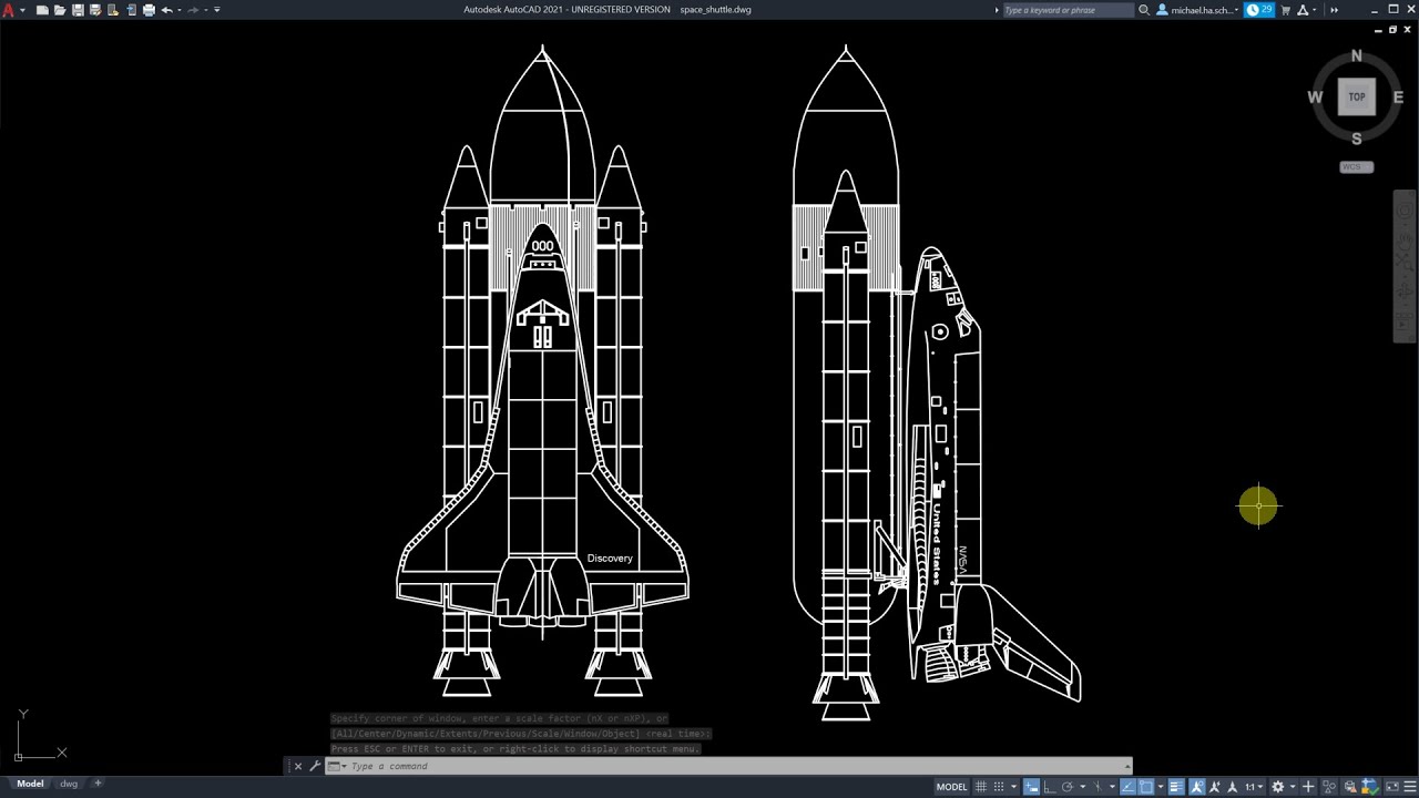 Autocad Space Shuttle