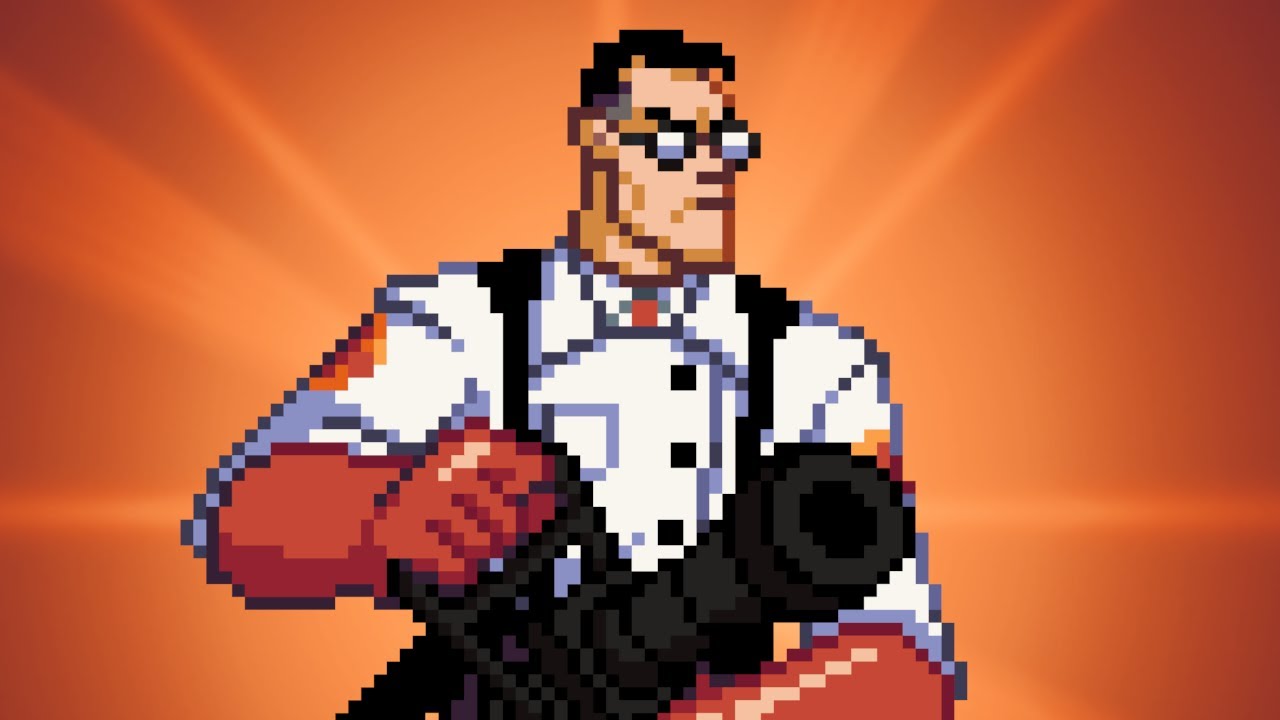 Medic from TF2 Pixel art - YouTube