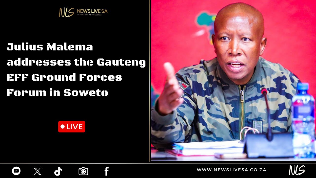 Julius Malema addresses the Gauteng EFF Ground Forces Forum in Soweto ...