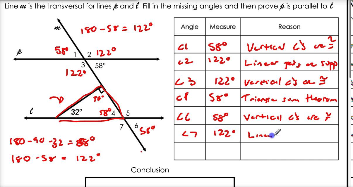 6.4 Advanced Proofs with Parallel Lines - YouTube