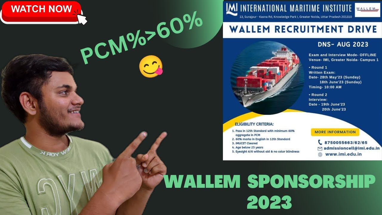 Wallem DNS Sponsorship 2023 | How to apply? | Eligibility Criteria ...