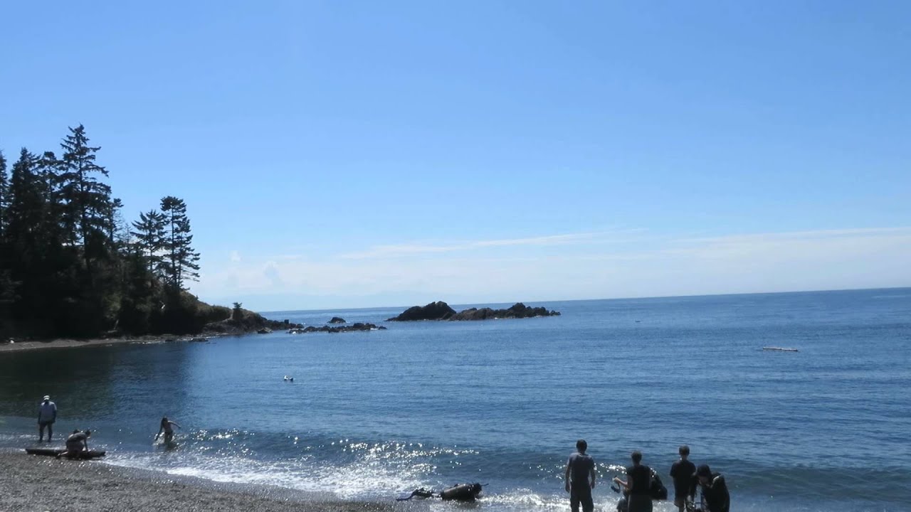 Rosario beach view Puget Sound great smooth rock beach Washington MVI ...