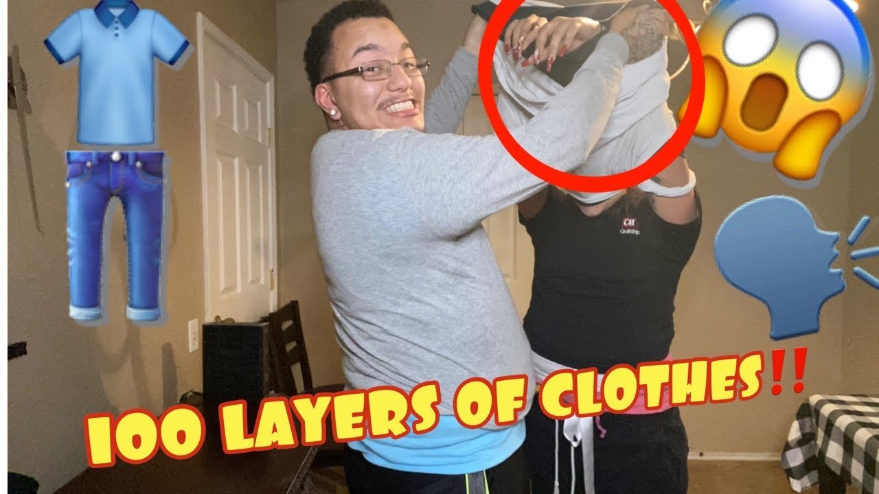 100 LAYERS OF CLOTHES!!(ATTEMPT) - YouTube