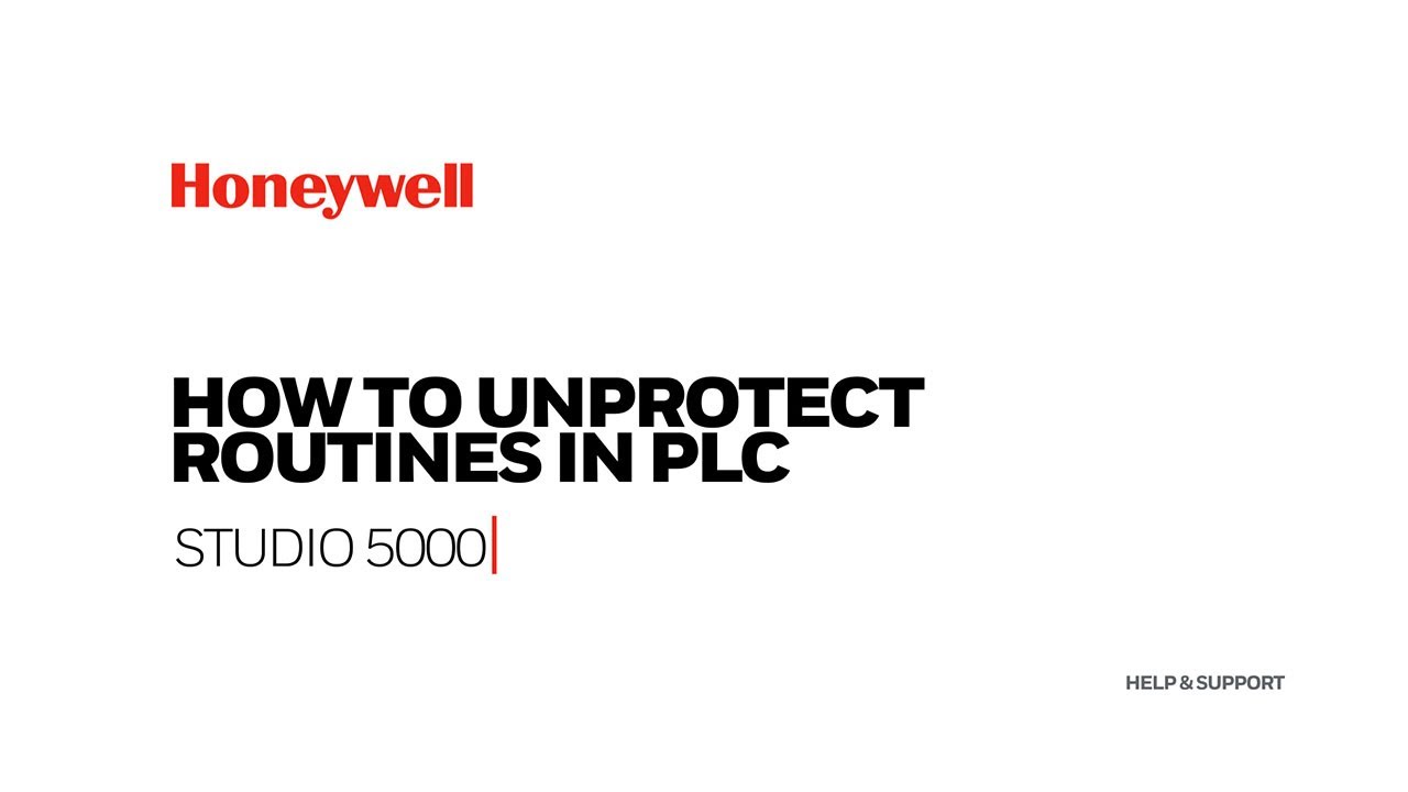 How To Unprotect Routines In PLC Studio 5000 - YouTube