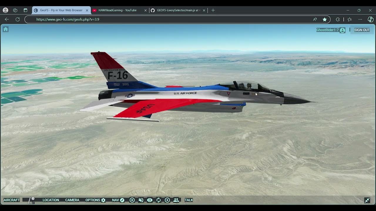 How to get the GeoFS Livery Selector - YouTube