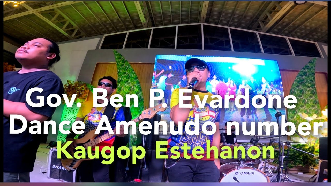 Gov. Ben P. Evardone Dance Amenudo number Kaugop Estehanon #PB of ES - YouTube
