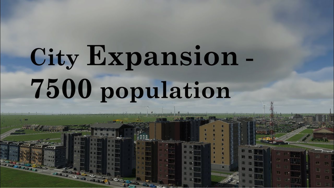 Expanding city, reaching 7500 population - Cities Skylines 2 - YouTube