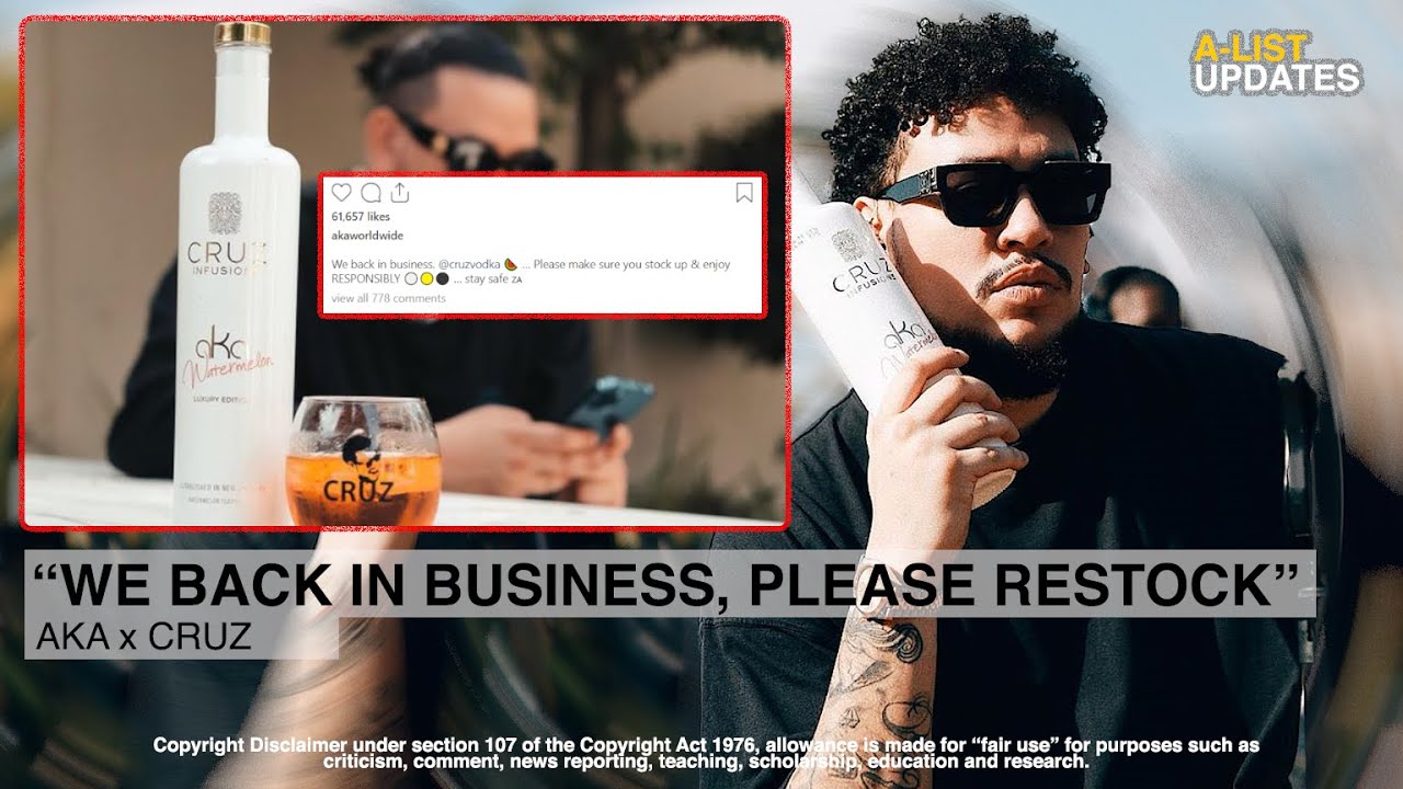 AKA Back In Business W/ Cruz Vodka After They Were Halted Because of ...