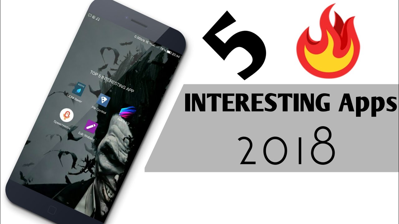 Top 5 INTERESTING Apps For Android 2018 - YouTube