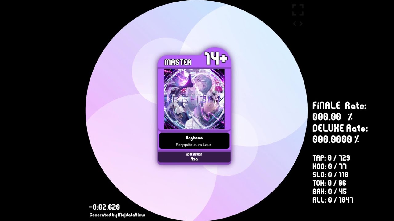 [ Arcaea Lasting Eden ] Arghena [ maimai 創作譜面 MASTER 14+ DX FESTIVAL ...