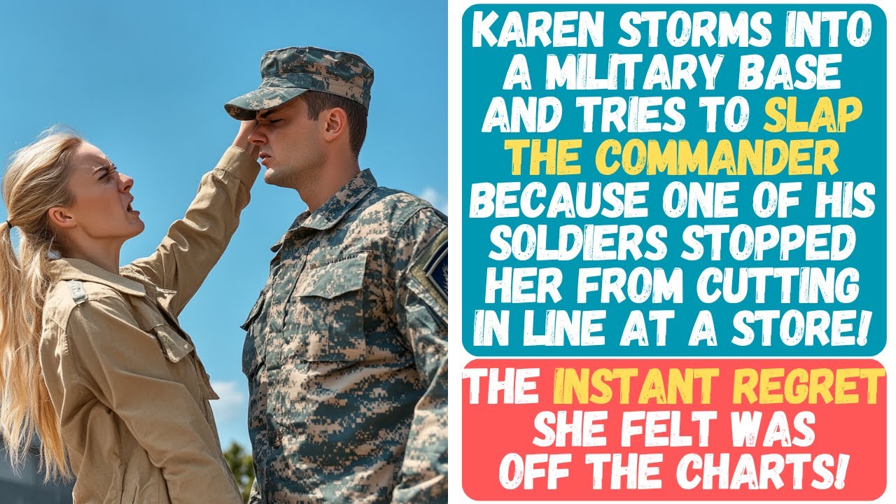 KAREN TRIES TO SLAP A MILITARY COMMANDER AT HIS BASE AFTER SOLDIERS ...