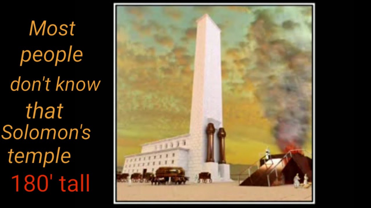Solomon temple was 180 feet tall? new building project - YouTube