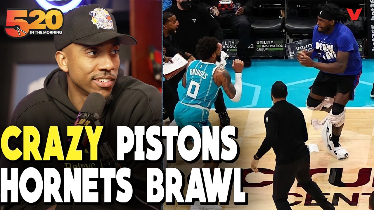 Jeff Teague REACTS to CRAZY NBA FIGHT in Pistons-Hornets game between ...
