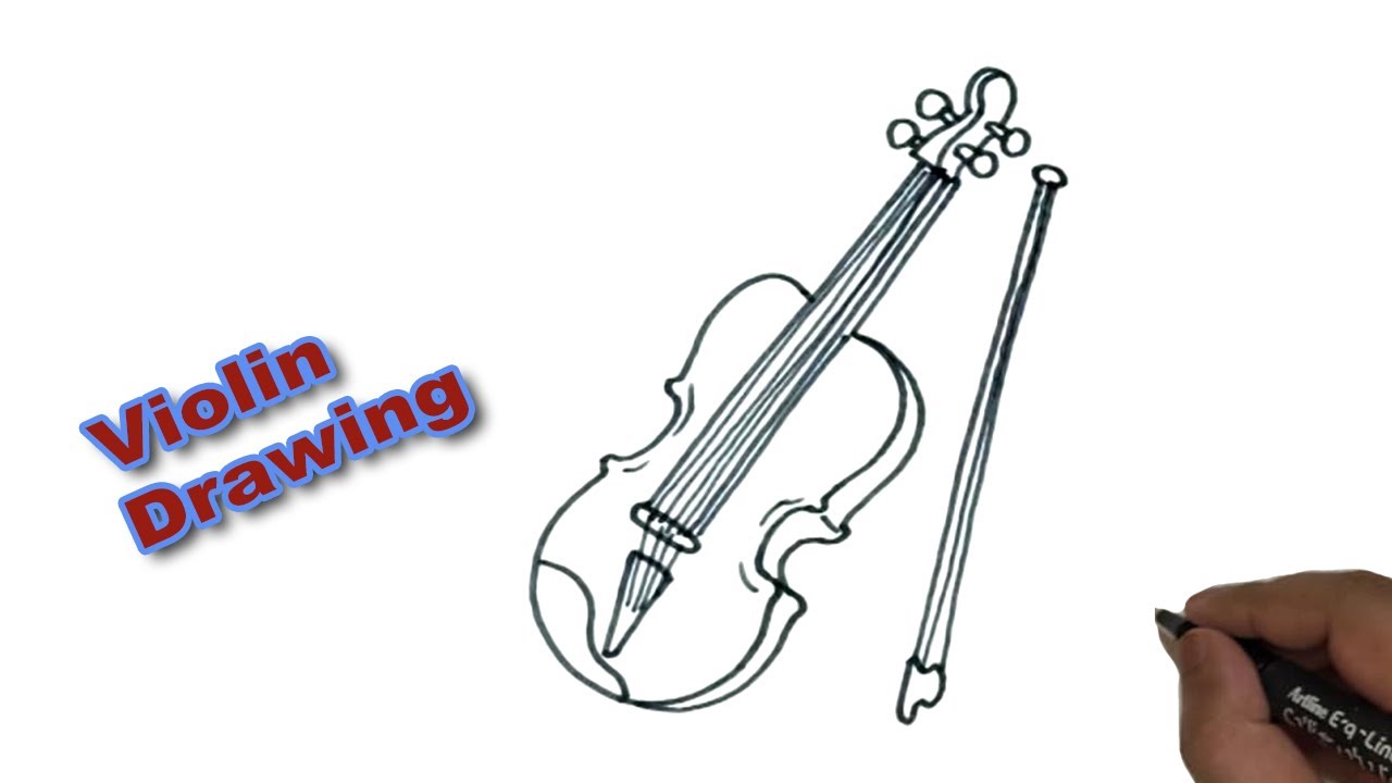 How To Draw A Violin Stick