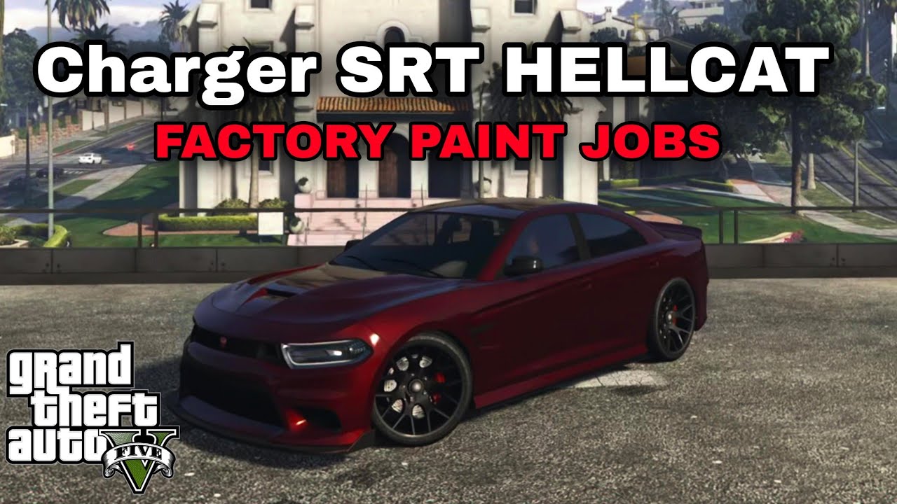 GTA 5 - 2022 Dodge Charger SRT Hellcat Paint Jobs - (Modded Crew Colors ...