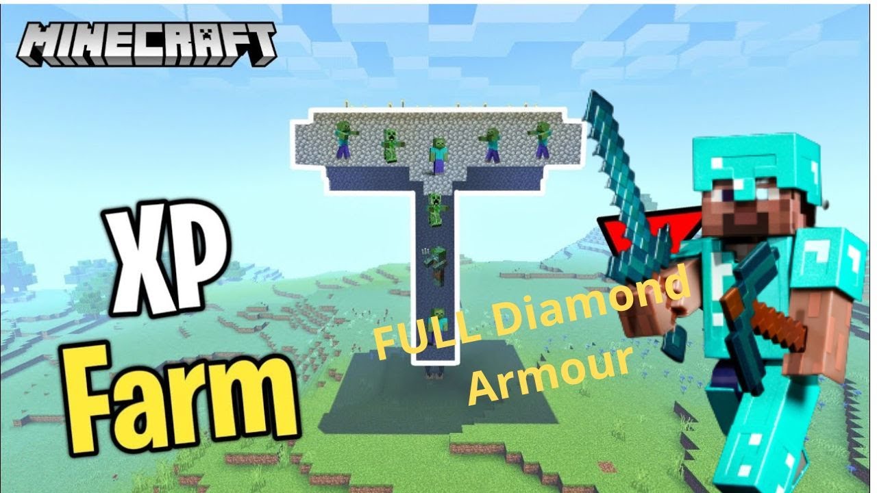Getting FULL Diamond Armour and Tools and I MADE UNLIMITED XP FARM ...