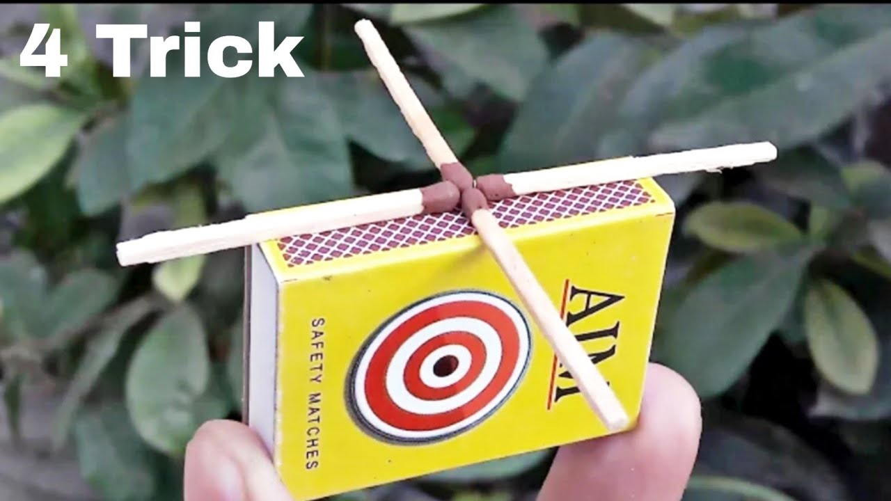 5 Awesome trick with Machis box || Five Awesome trick with matches you ...