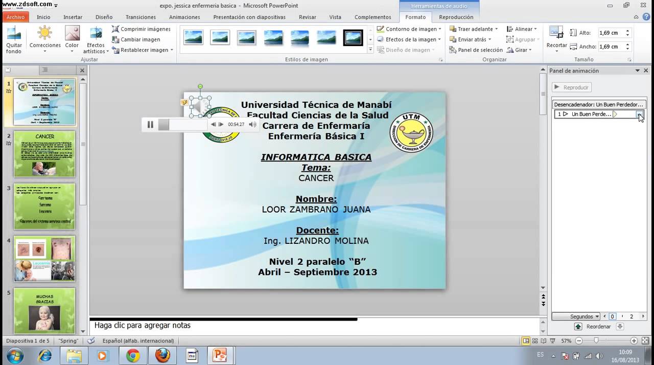 video tutorial como crear presentacion animada en power point - YouTube