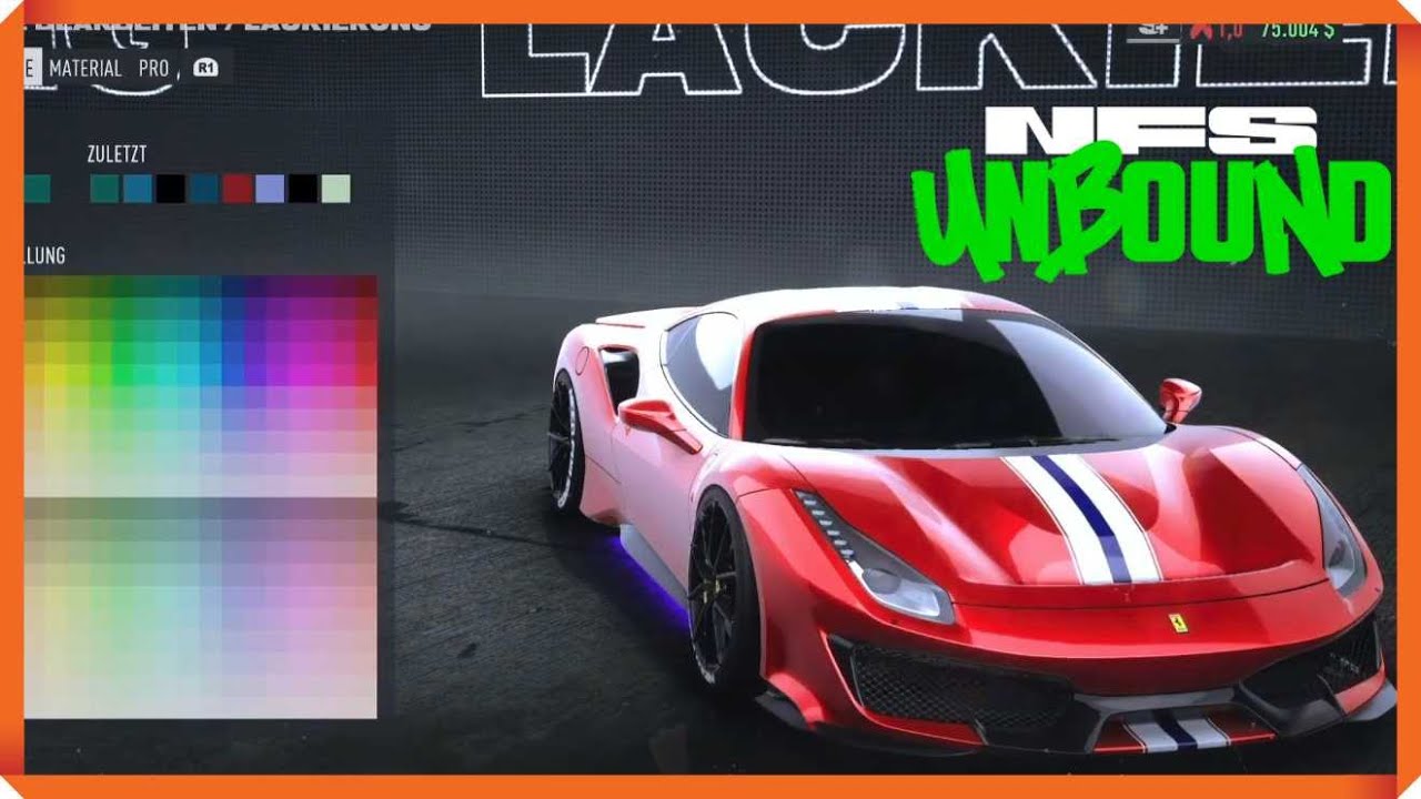 Need for speed unbound | Ferrari Customization Details - YouTube
