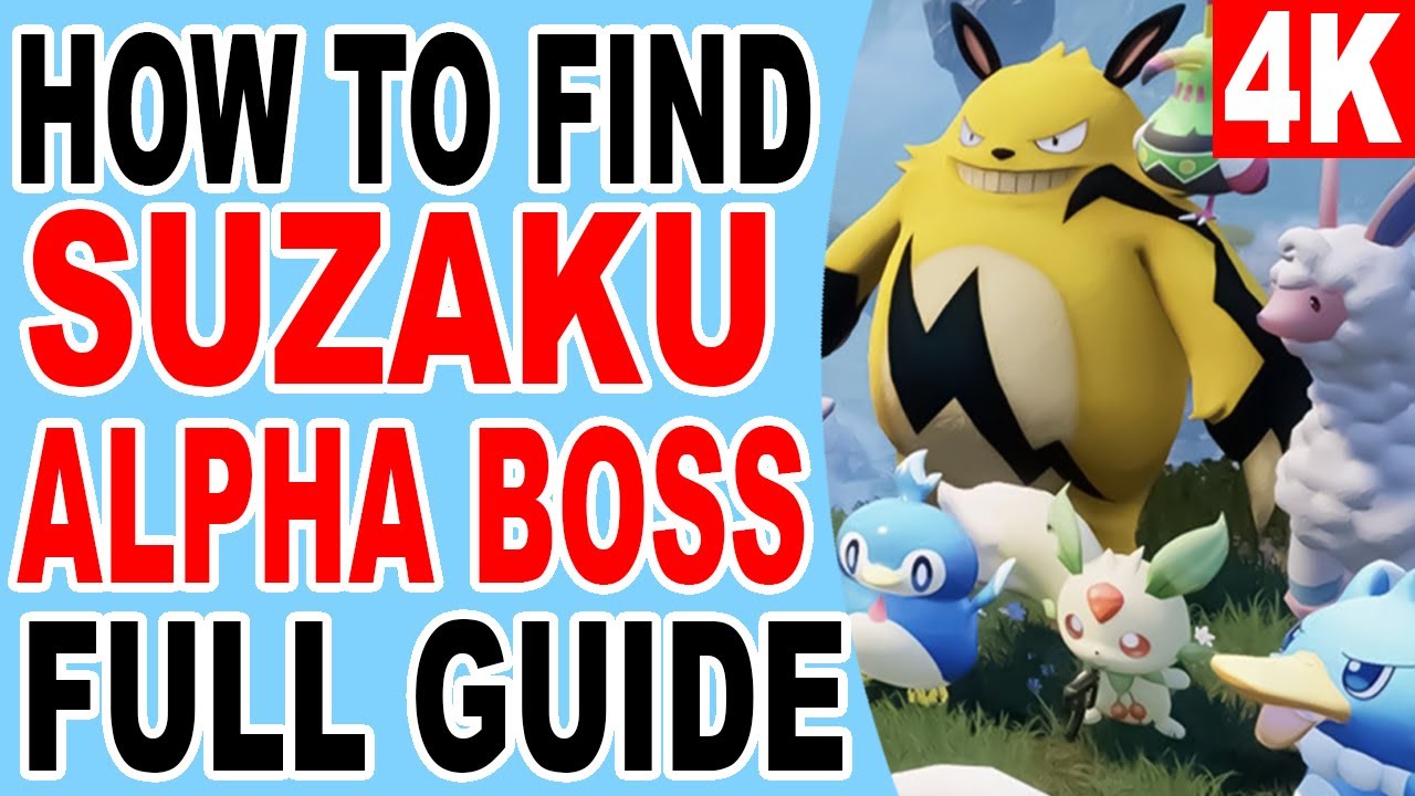 How to Find Suzaku Alpha Field Boss Location - Palworld - YouTube