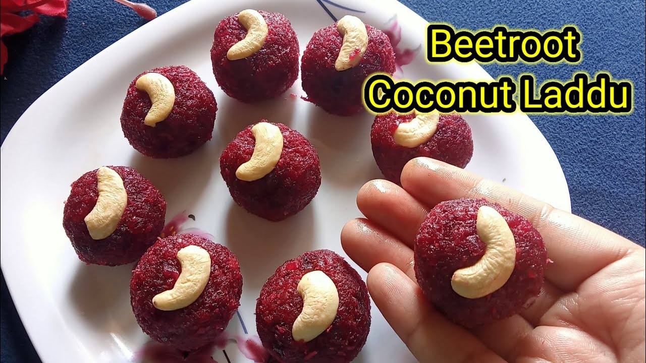 Beetroot Coconut Laddu || Healthy Laddu Recipe || Beetroot Laddu ...