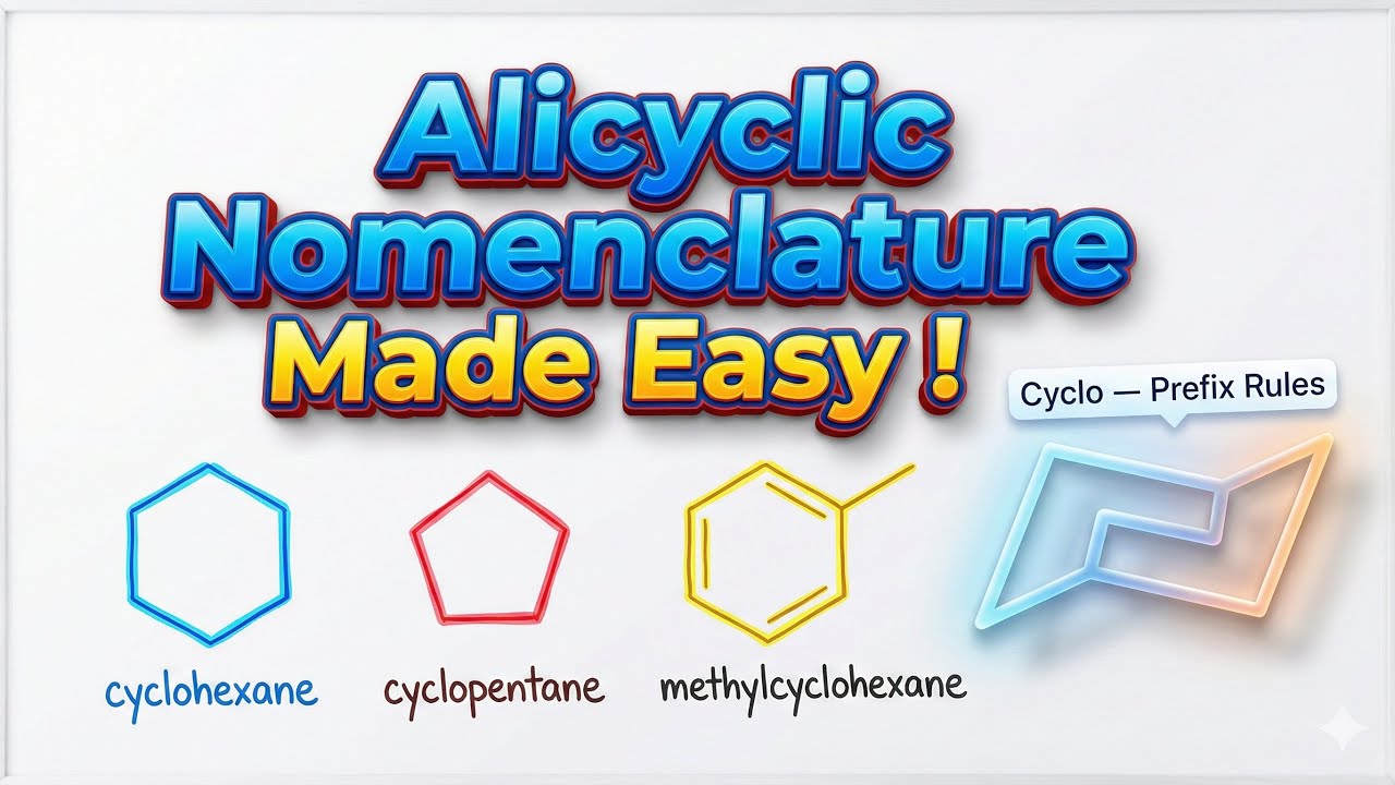 Alicyclic Compound Nomenclature || IUPAC Nomenclature || Organic ...