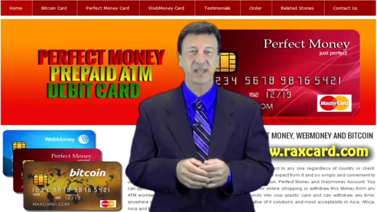 American Based Perfect Money ATM Debit Card with Perfect Money Account ...