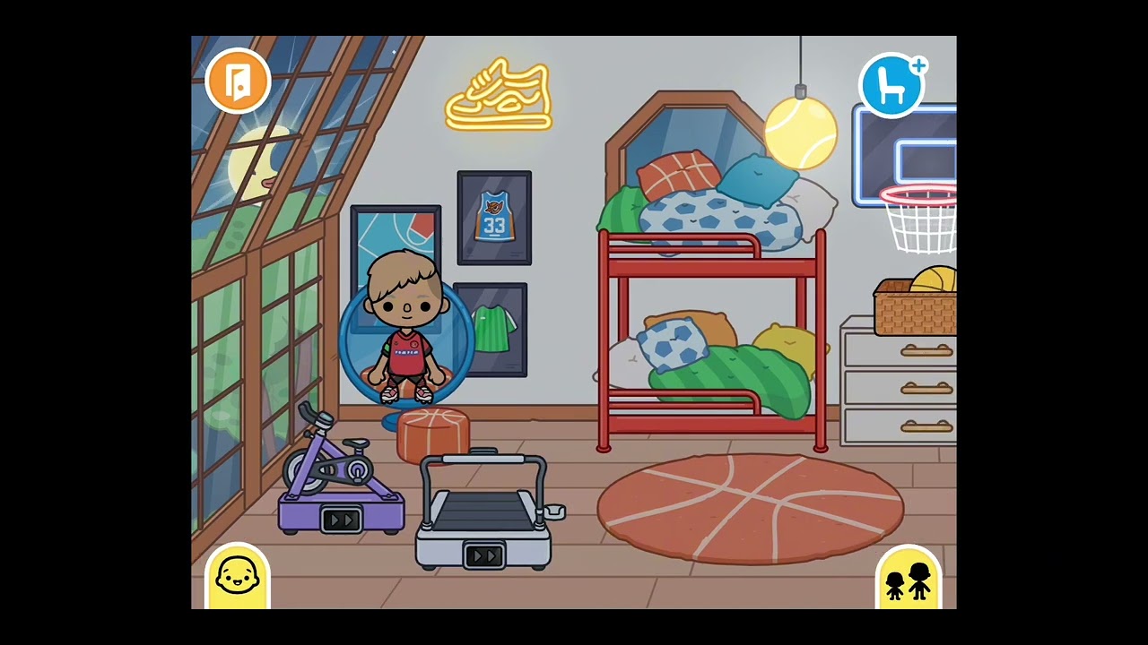 Toca boca boy room teenager - YouTube