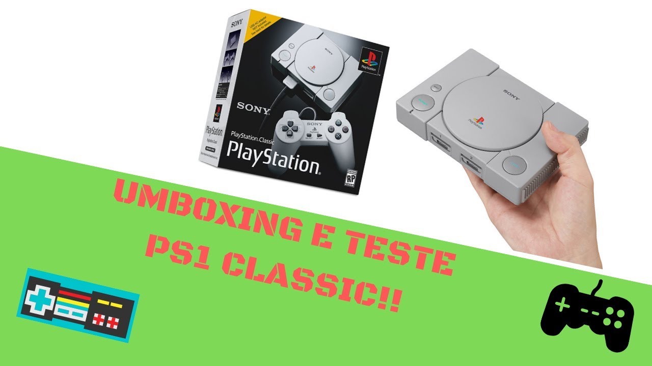 UMBOXING E TESTE PS1 MINI CLASSIC - YouTube