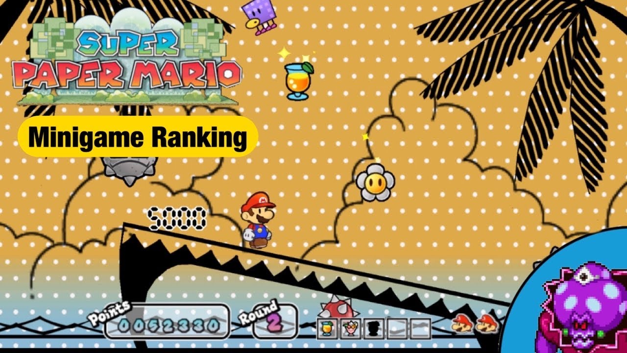 Ranking the Minigames from Super Paper Mario - YouTube