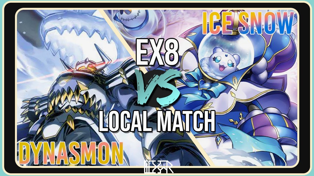 Ice Snow vs Dynasmon [Digimon TCG EX8 Local Match] Match Commentary ...