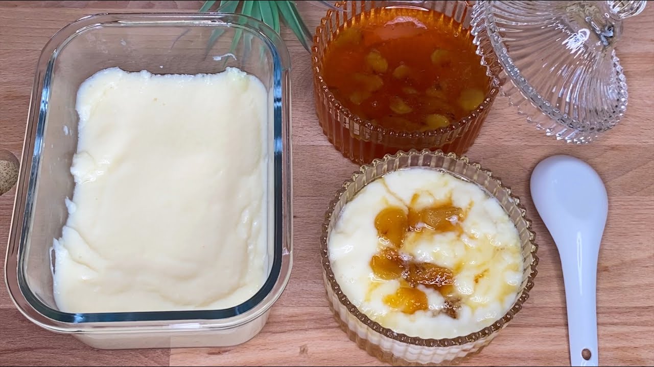 Tufo dessert recipe/របៀបធ្វេីតៅហ៊ូក្តៅទឹកស្ករខ្ញីងាយៗដេាយមិនប្រីម្សៅ ...