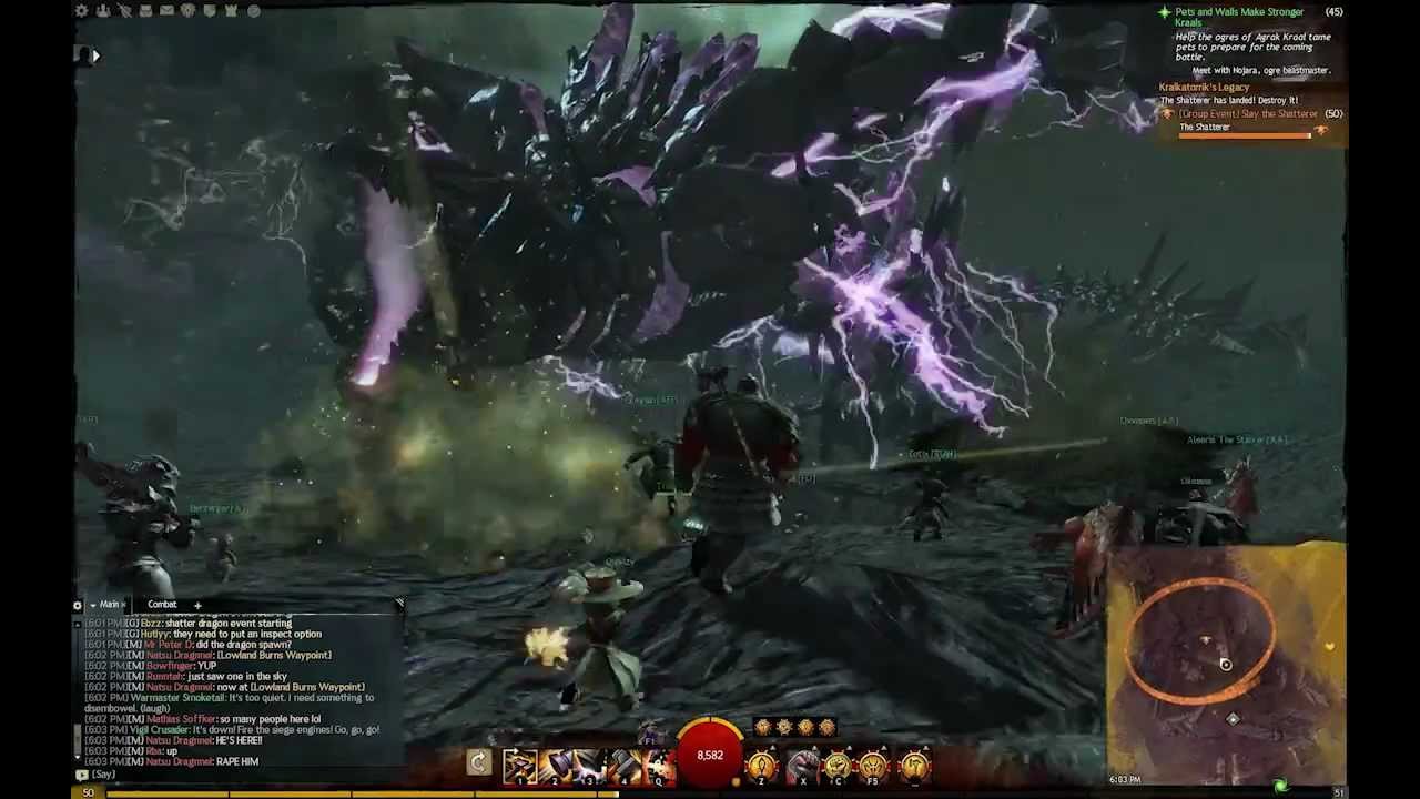 Guild Wars 2 Shatter Dragon Fight - YouTube