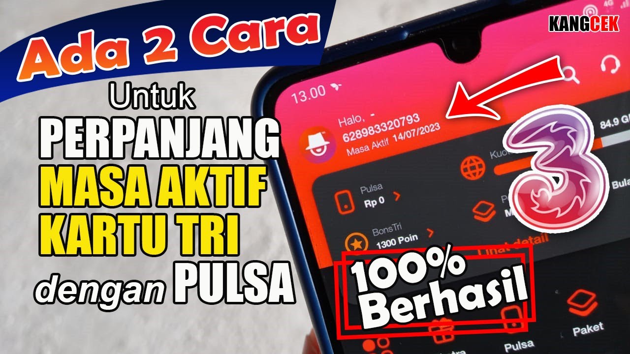 Cara Memperpanjang Masa Aktif Kartu Tri dengan Pulsa - YouTube