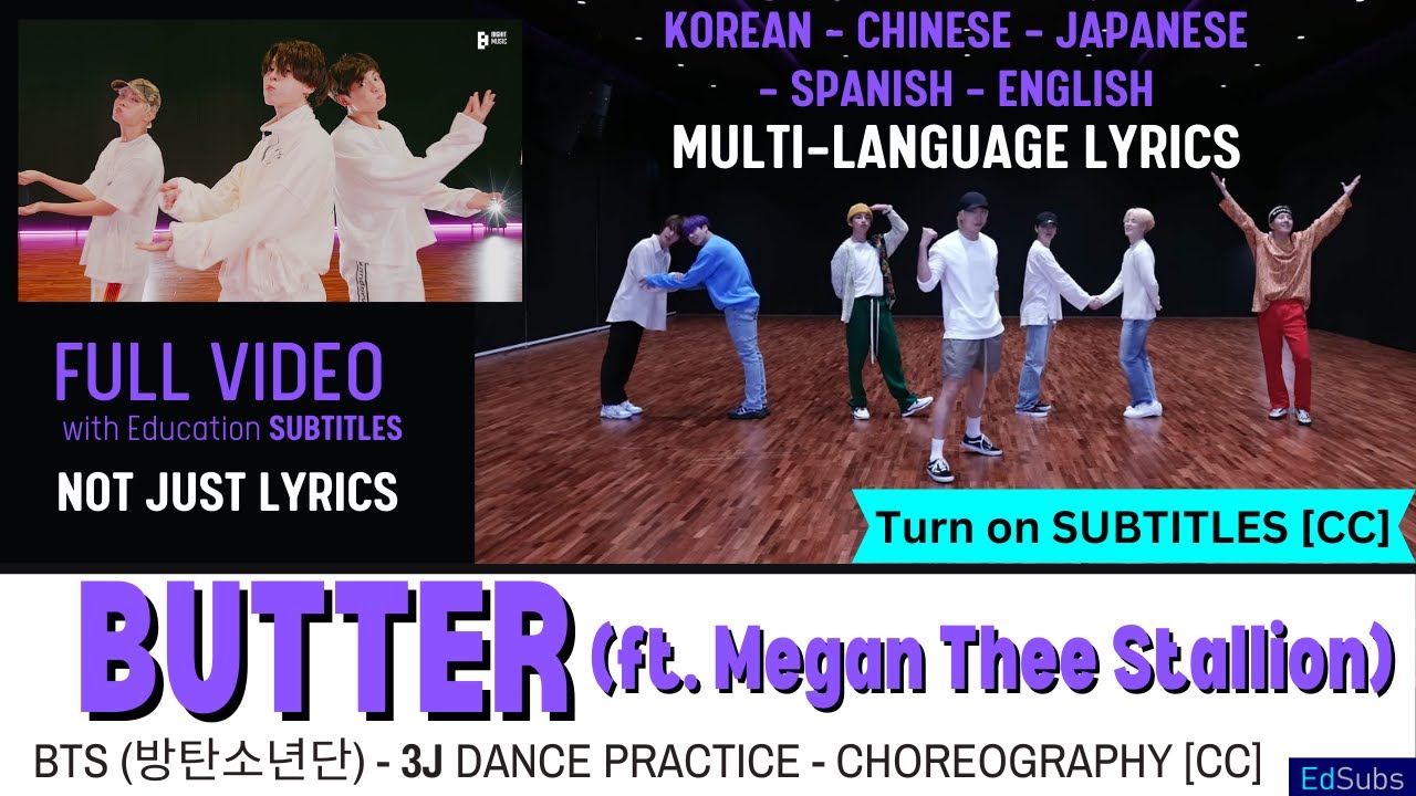 BTS (방탄소년단) - Butter (ft. Megan Thee Stallion)-DANCE - CHINESE ...