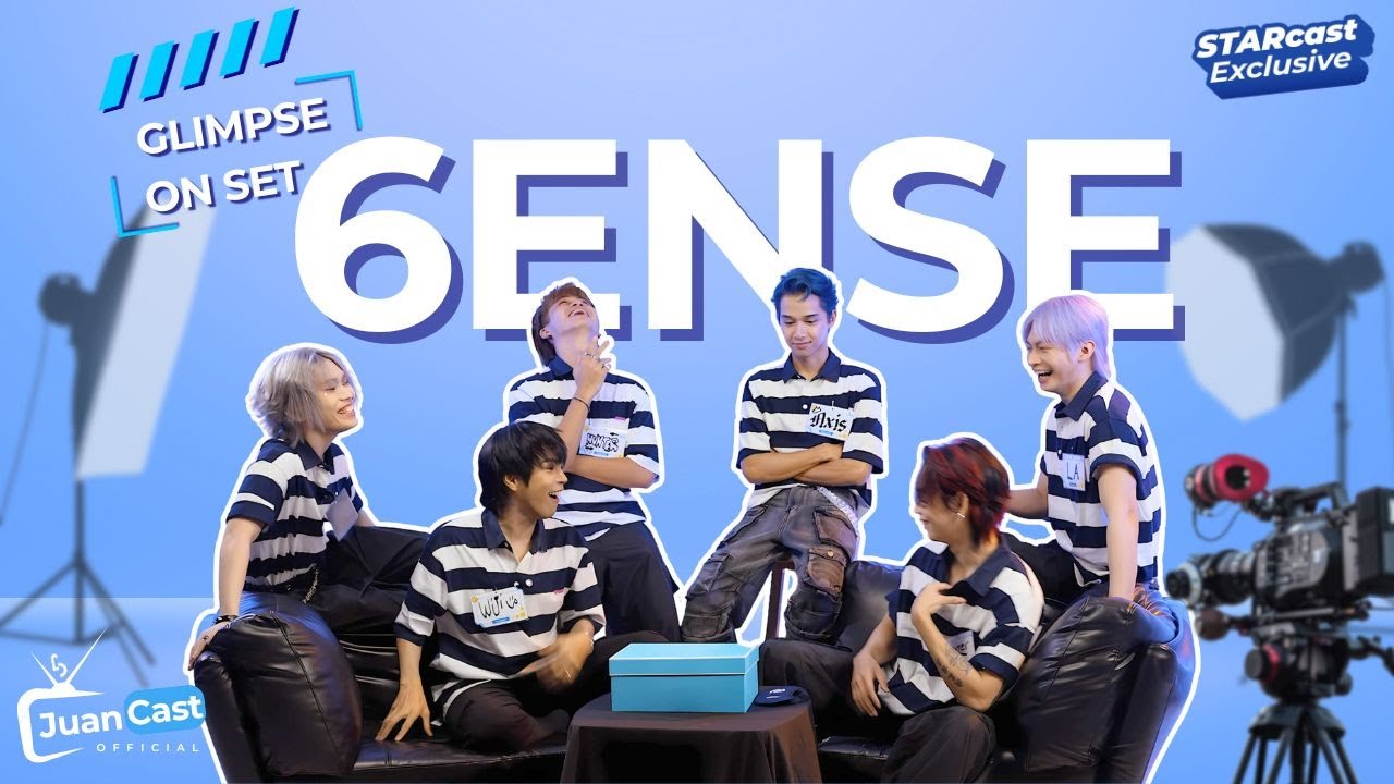 PPOP Group 6ENSE on Juancast | Glimpse on Set - YouTube