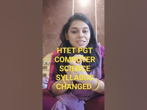 HTET PGT COMPUTER SCIENCE SYLLABUS CHANGED|| HOW TO PREPARE #nsclasses #computerscience - YouTube