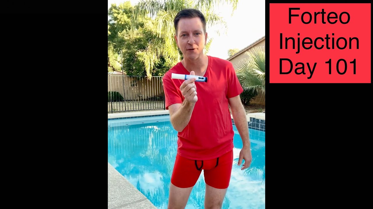 101. Day 101 Forteo Injection for the Osteoporosis Man - YouTube
