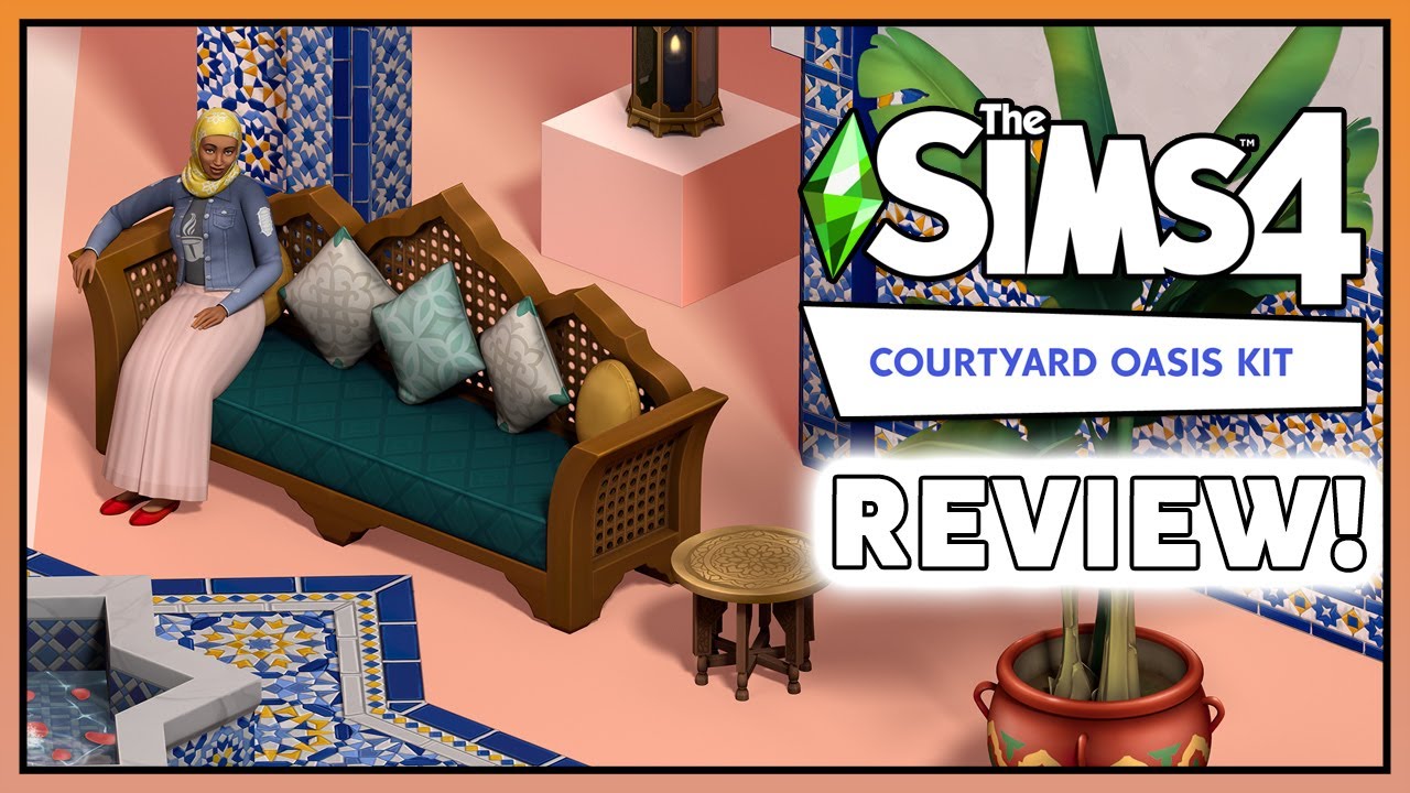 The *TEA* on The Sims 4: Courtyard Oasis Kit (Review) - YouTube