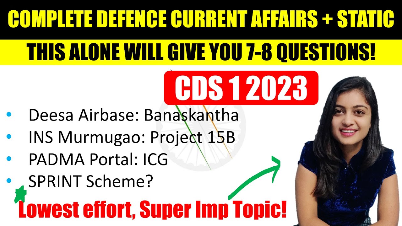 Complete Defence Current Affairs for CDS 1 2023 | Get ready to score 7-8 questions from this ...