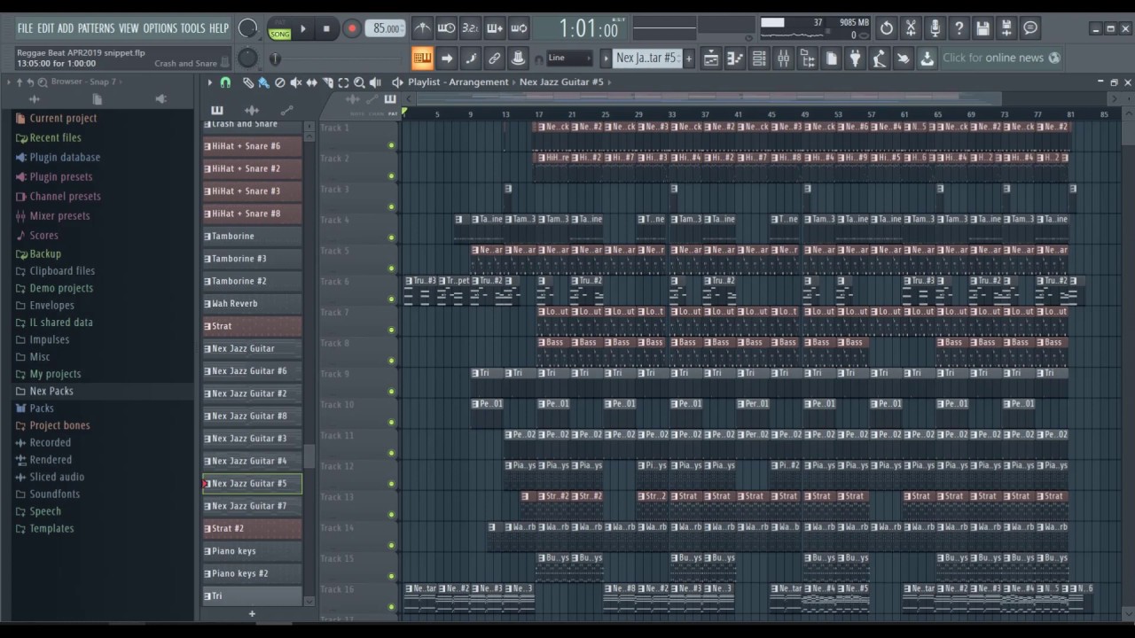 Reggae Instrumental on FL Studio 20 - YouTube