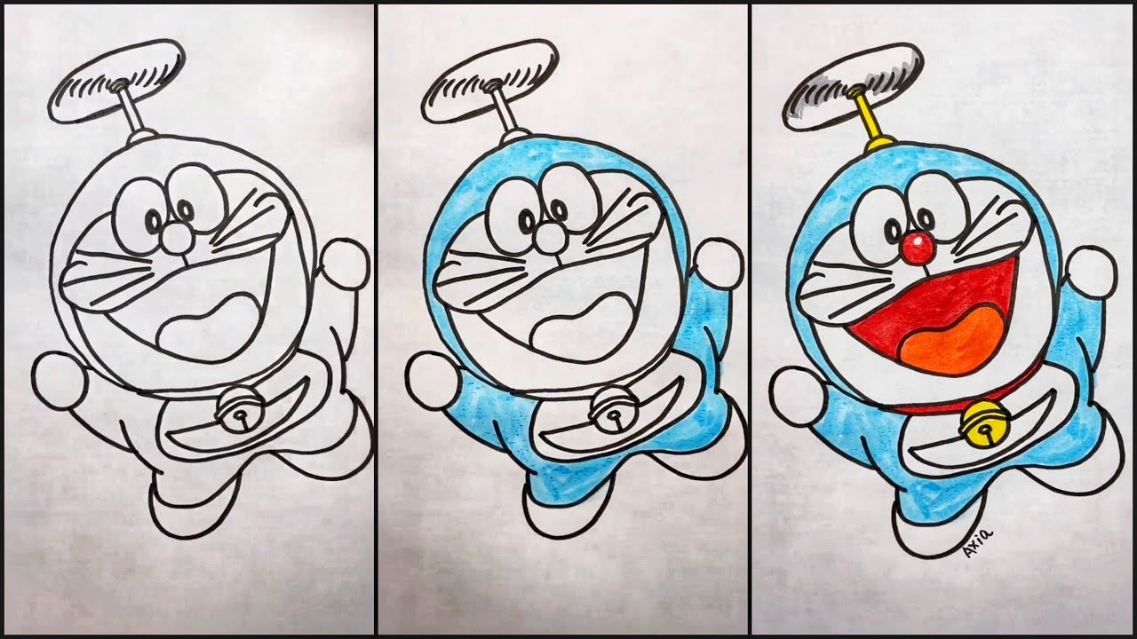 How To Draw Doraemon | Easy Doraemon Drawing - YouTube