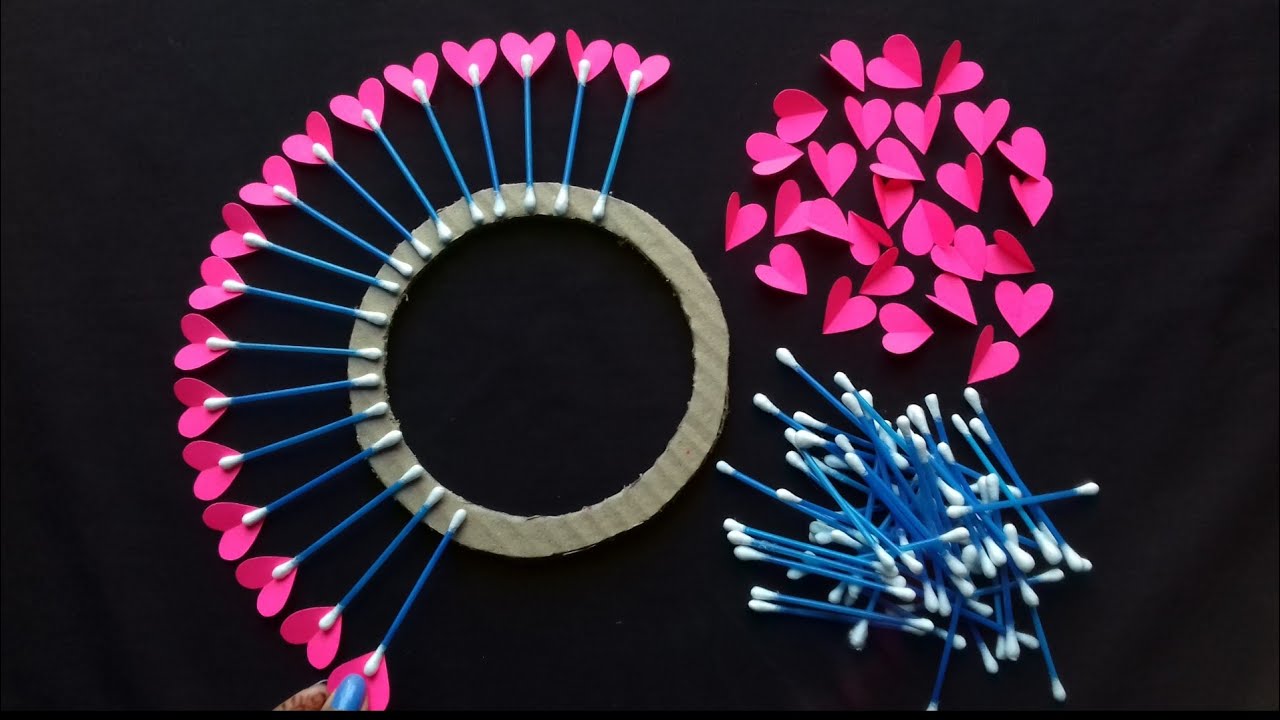 2 Unique Wall Hanging Ideas | Best Out Of Waste Earbuds | Earbuds Craft ...