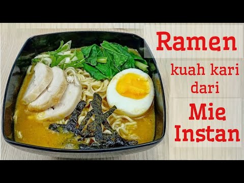 Ramen Kari Simpel dari Mie Instan - YouTube