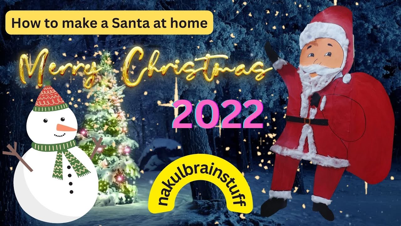 How to make a Santa Claus at home | santa claus drawing easy and simple ...