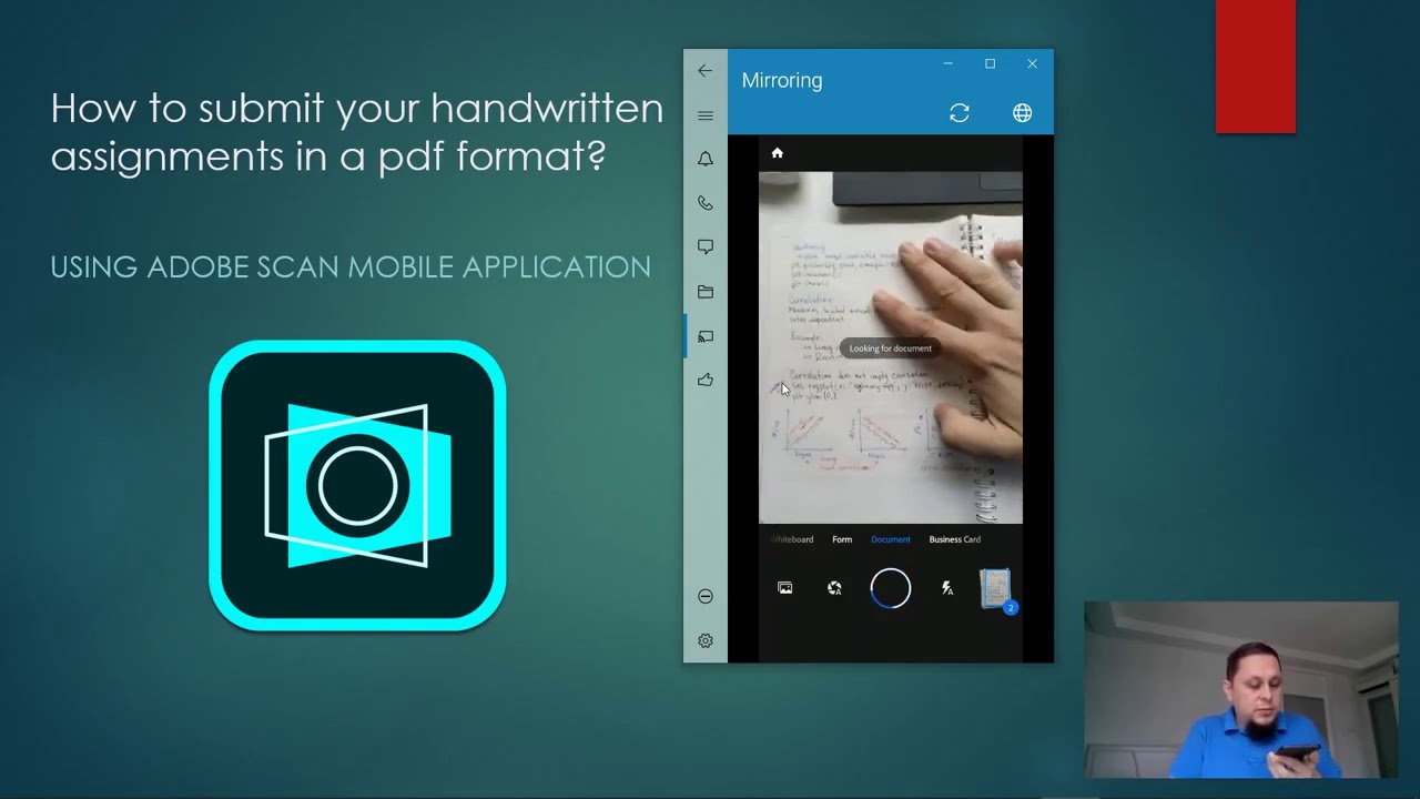 How to convert your handwritten assignment notes to pdf using Adobe ...