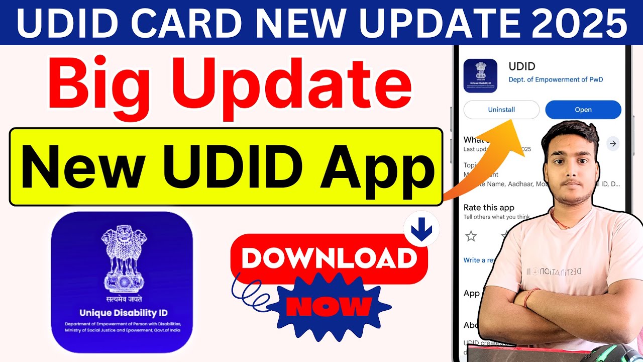 UDID Card Big Update 2025 | UDID Card Launch Mobile Application "App ...