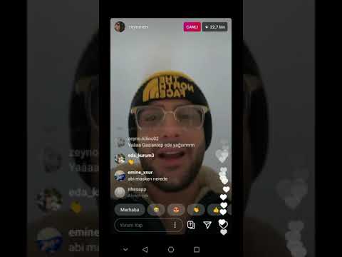 REYNMEN İNSTAGRAM DA CANLI YAYIN ACIYOR ( KEDİYİ KOVALIYORLAR)